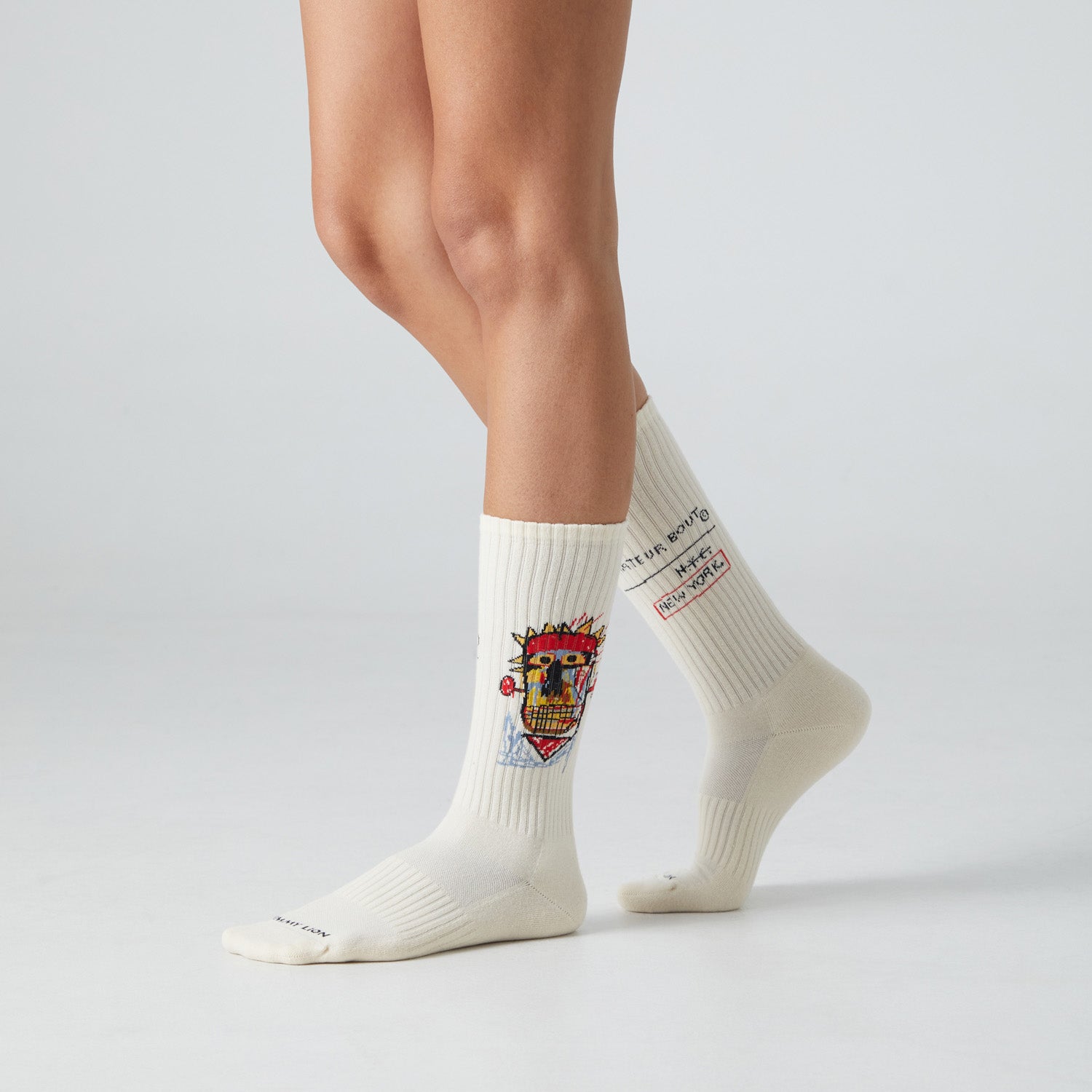 Athletic Socks Basquiat Heads 1982 | Basquiat x Jimmy Lion