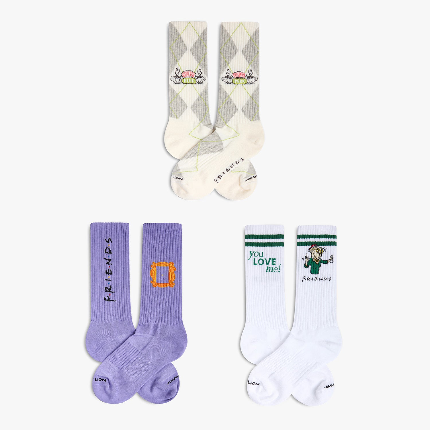 Athletic Friends Pack Sock Gift Set | Friends x Jimmy Lion