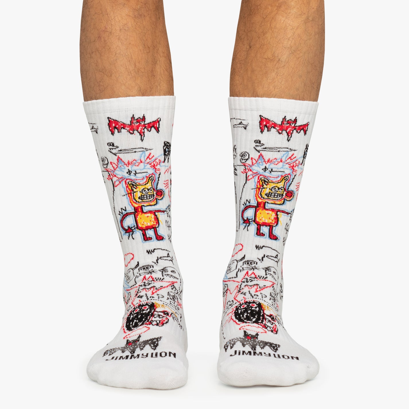 Athletic Socks | Athletic Basquiat Batman | Basquiat x Jimmy Lion ...