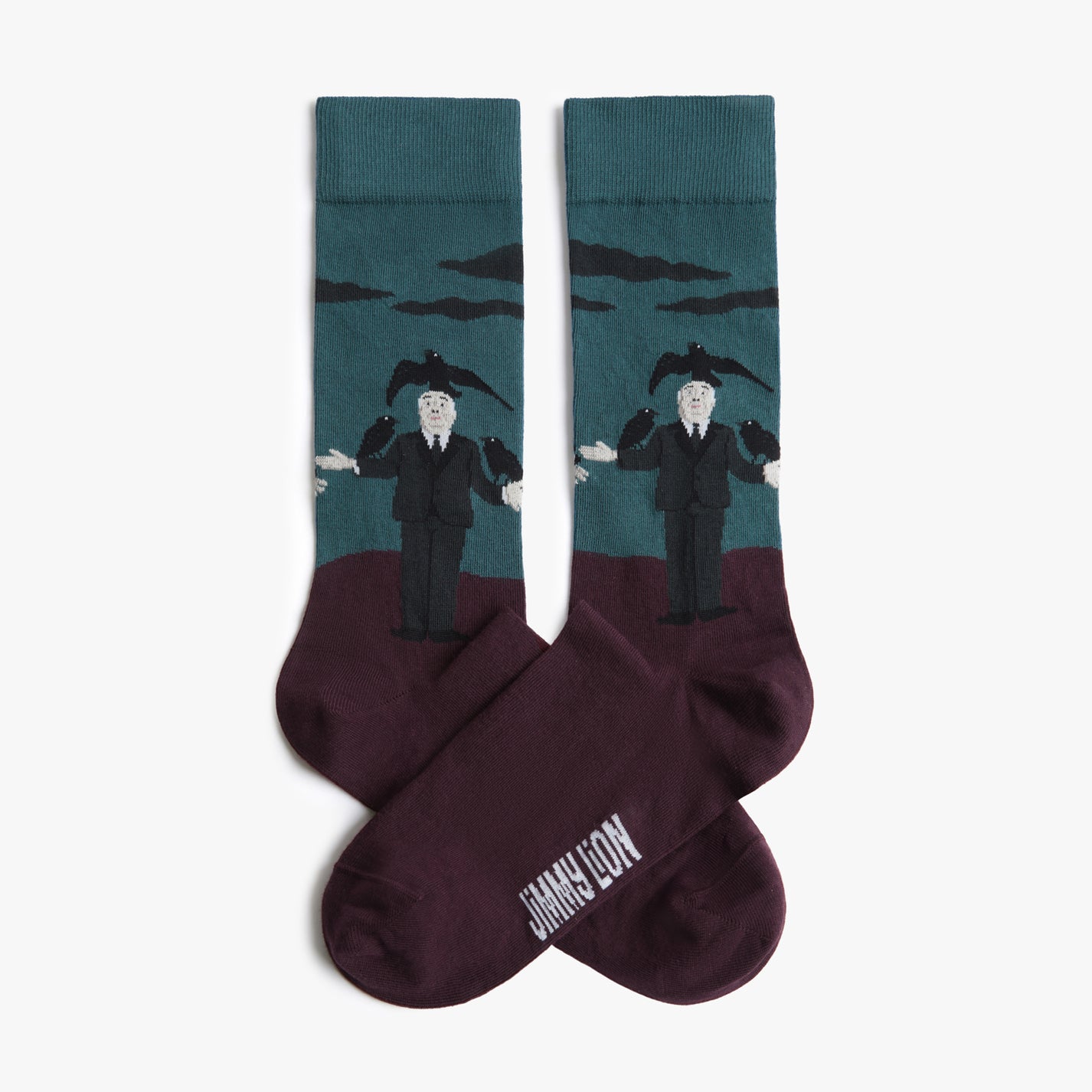 Hitchcock Crows Socks | Alfred Hitchcock x Jimmy Lion