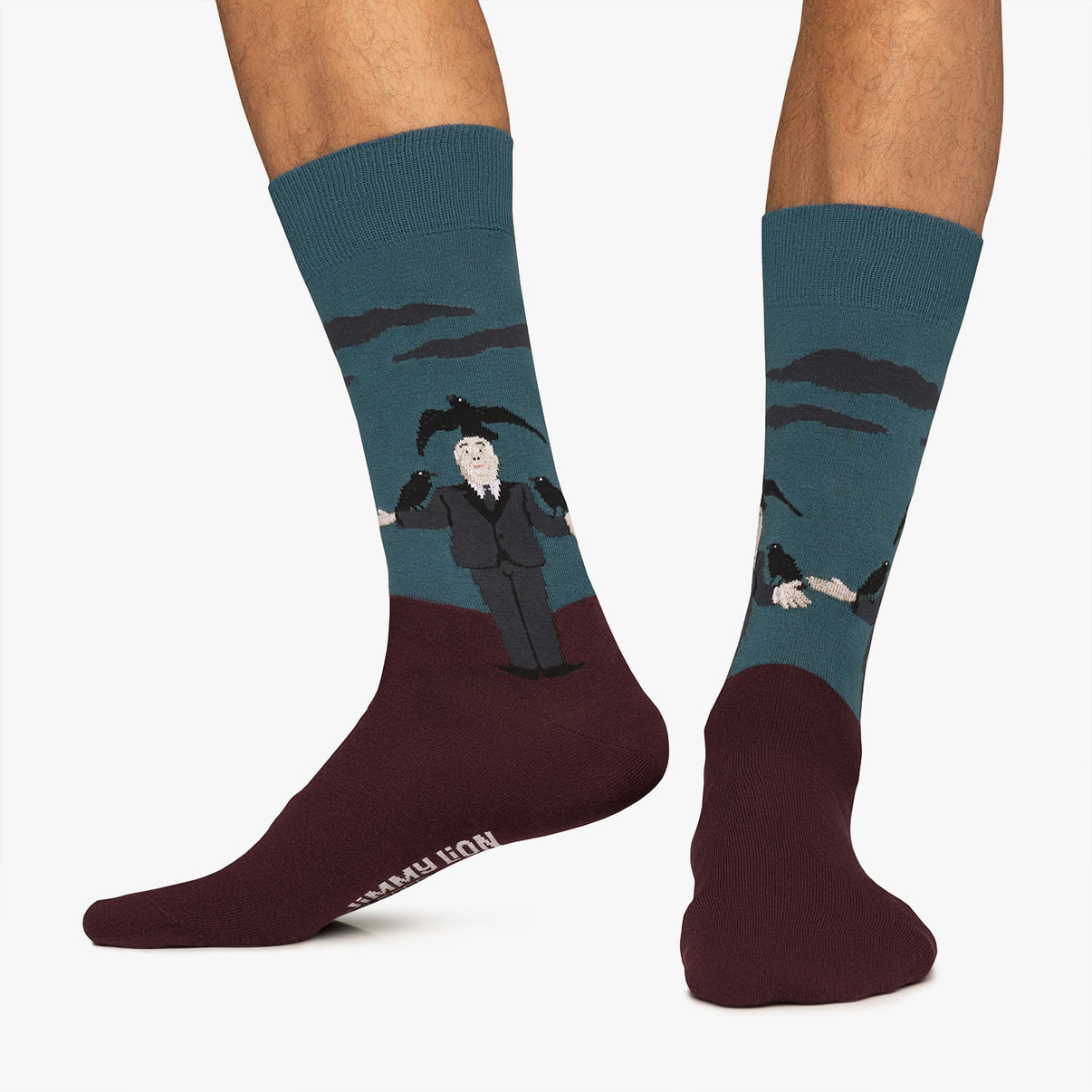 Hitchcock Crows Socks | Alfred Hitchcock x Jimmy Lion