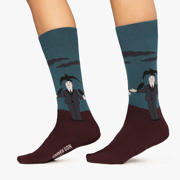 Hitchcock Crows Socks | Alfred Hitchcock x Jimmy Lion